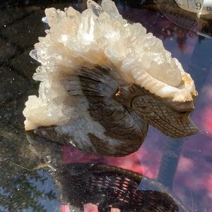 Shellys Boutique | Other | Quartz Crystal Cluster Hand Carved Dragon ...